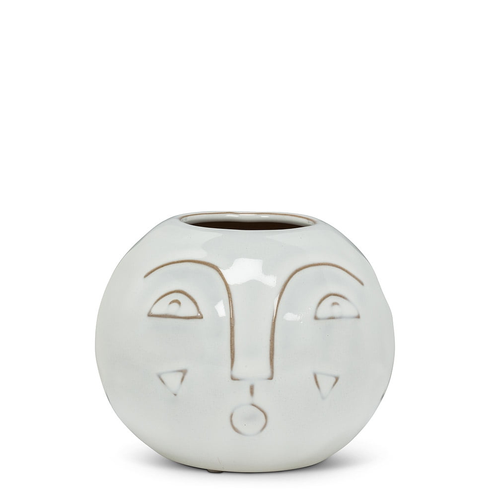 Set of 2 Small Modern Face Vase - Walmart.com
