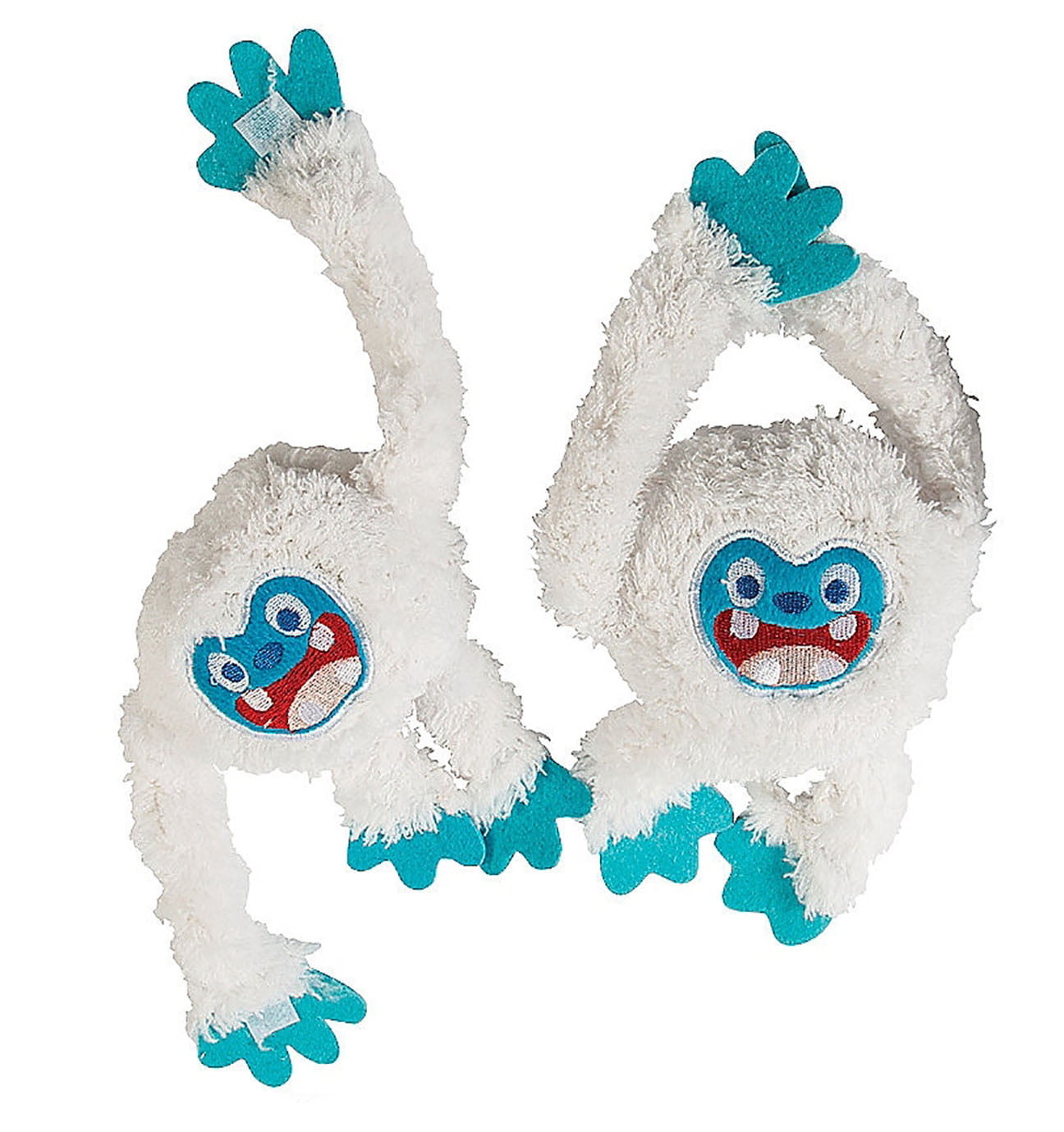 Set of 2 Small Yeti Plush - Cute Hamburger Stuffed Toys Abominable ...