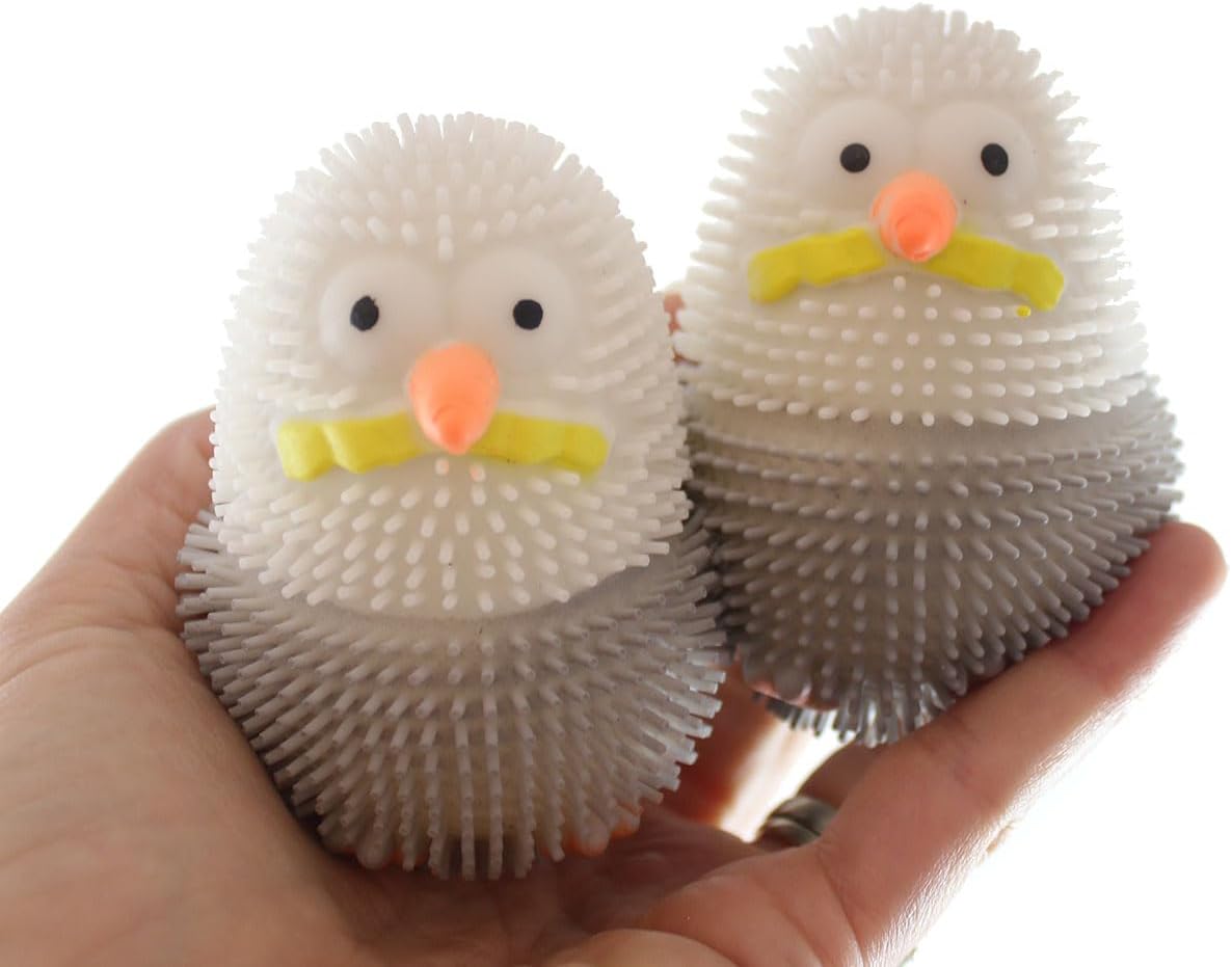 Set of 2 Smaller Seagull Puffer Air- Filled Squeeze Stress Balls Gull ...
