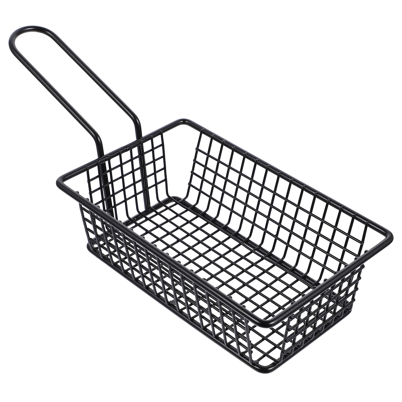 WASHWEPE Rectangular Iron Storage Basket For Fried Food Home Parties ...