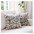 Set of 2 Snow Leopard Print Throw Pillows - Soft Faux Fur Decorative ...