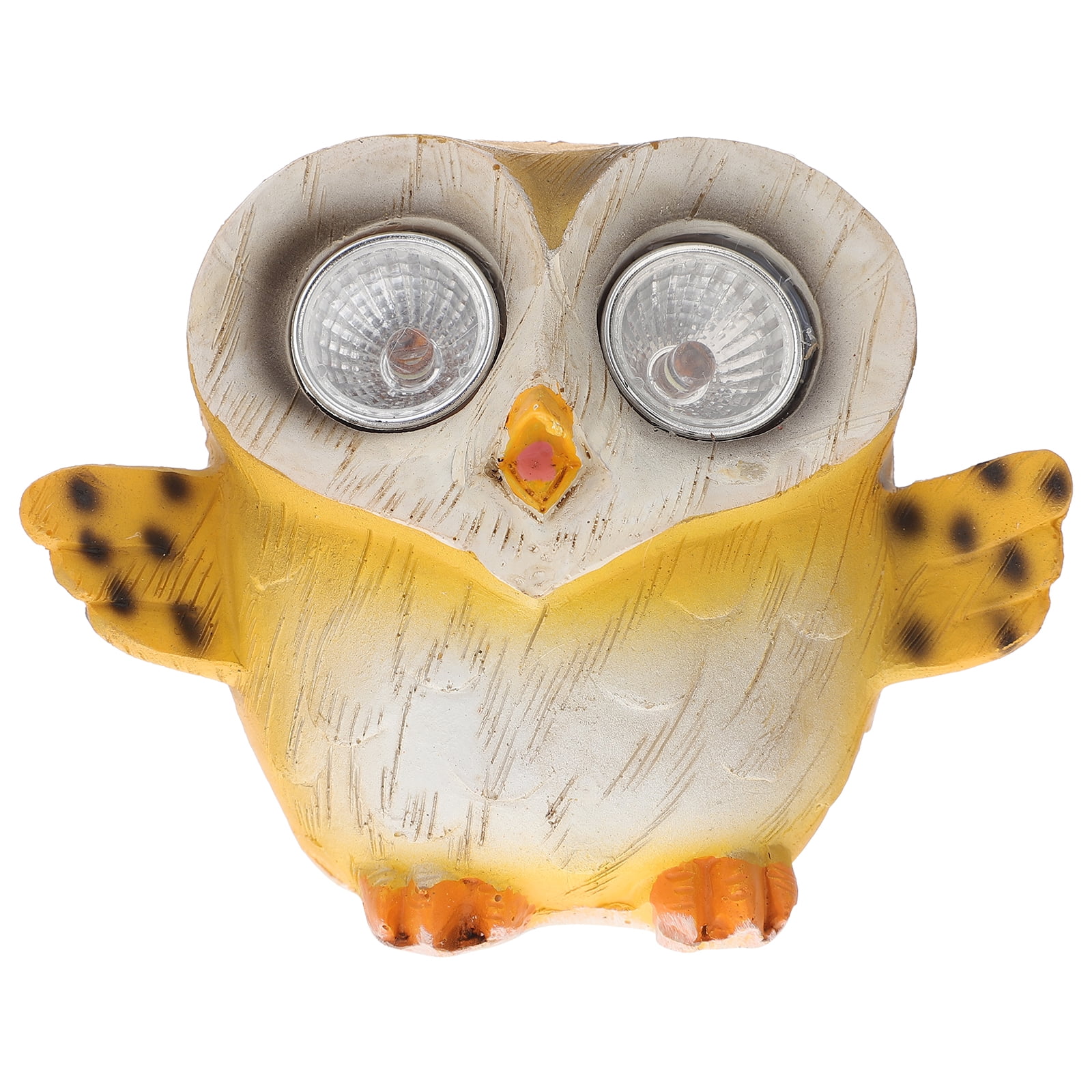 Eease 2pcs Garden Light Solar Powered Owl Light Figurine Frontyard ...