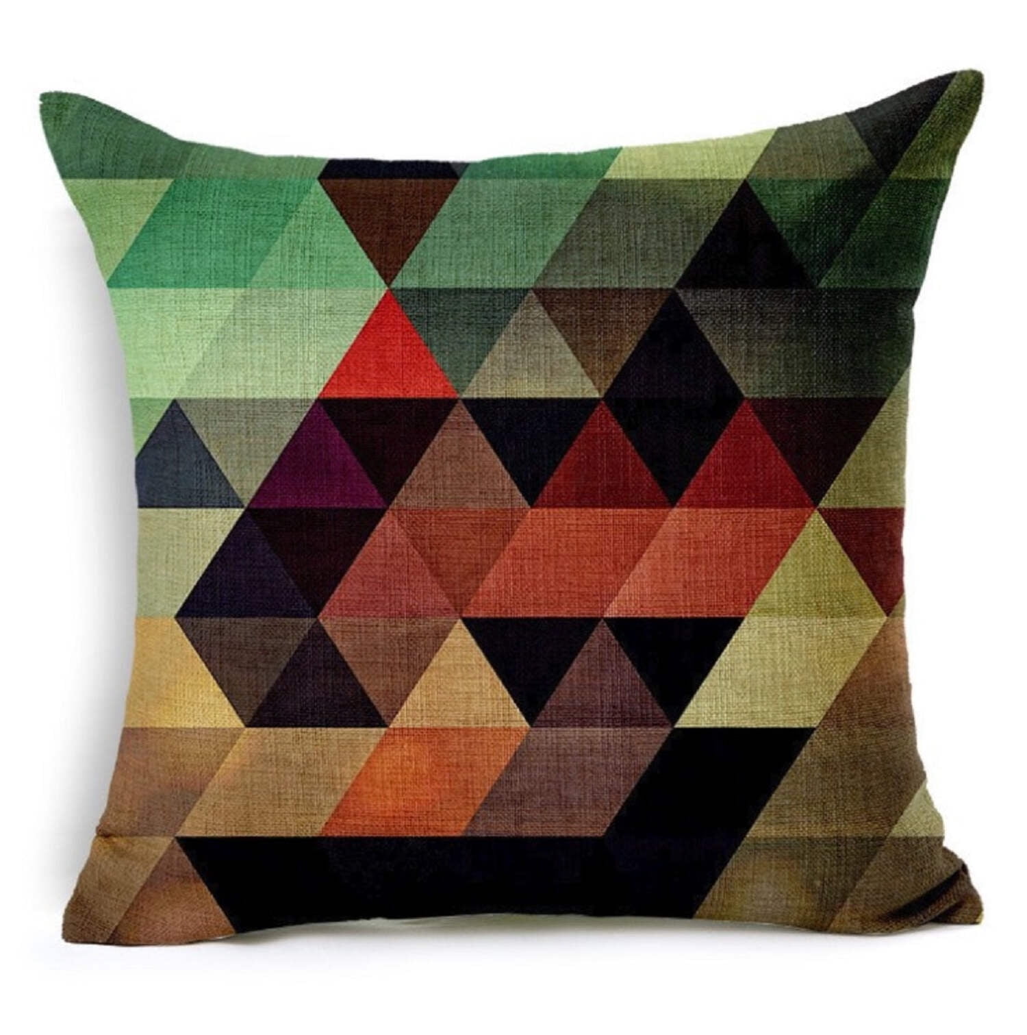 Set of 2 Square Geometric Pattern Throw Pillow (With or Without Inserts ...