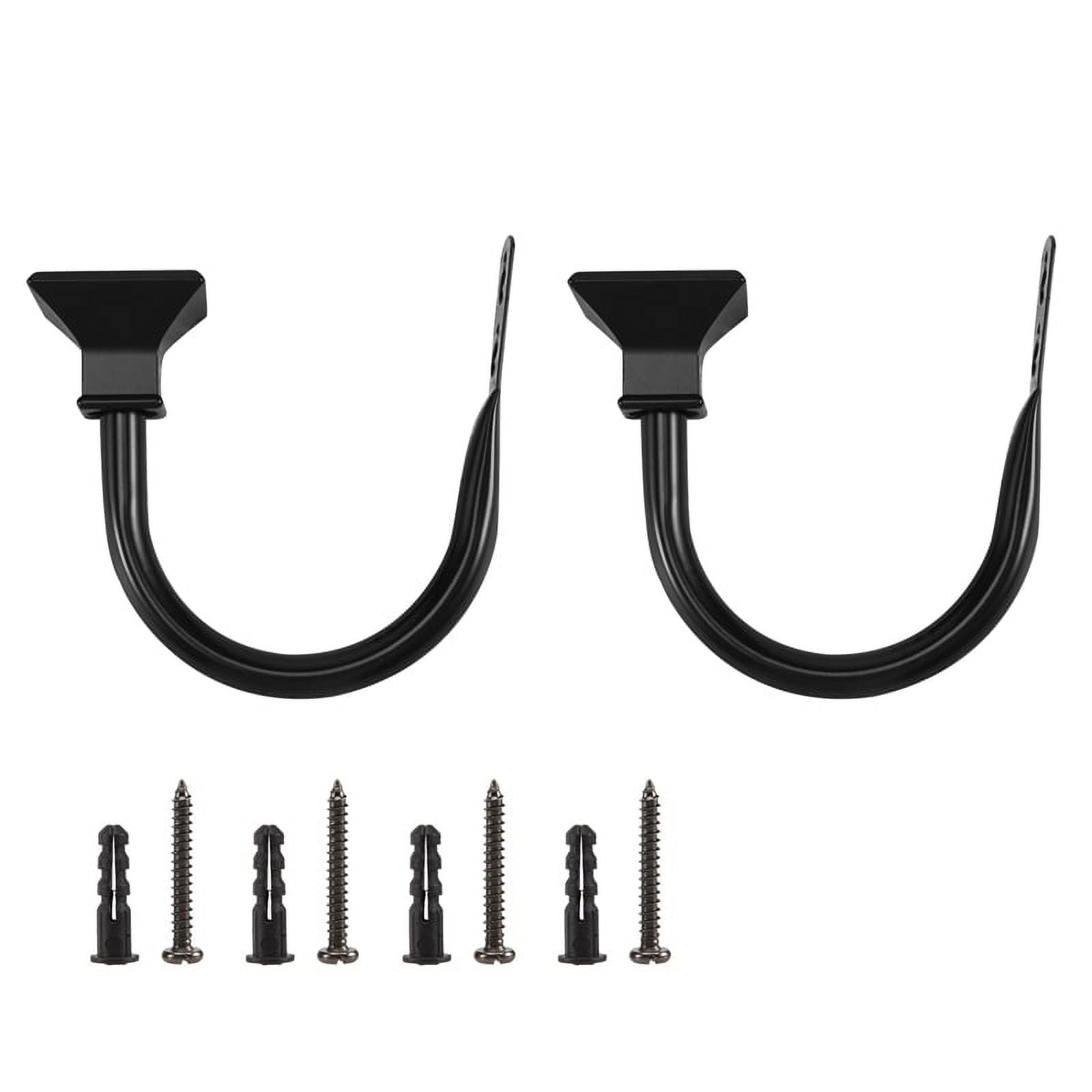 Set of 2 Square Metal Decorative Curtain Hold Backs, Wall Mounted ...