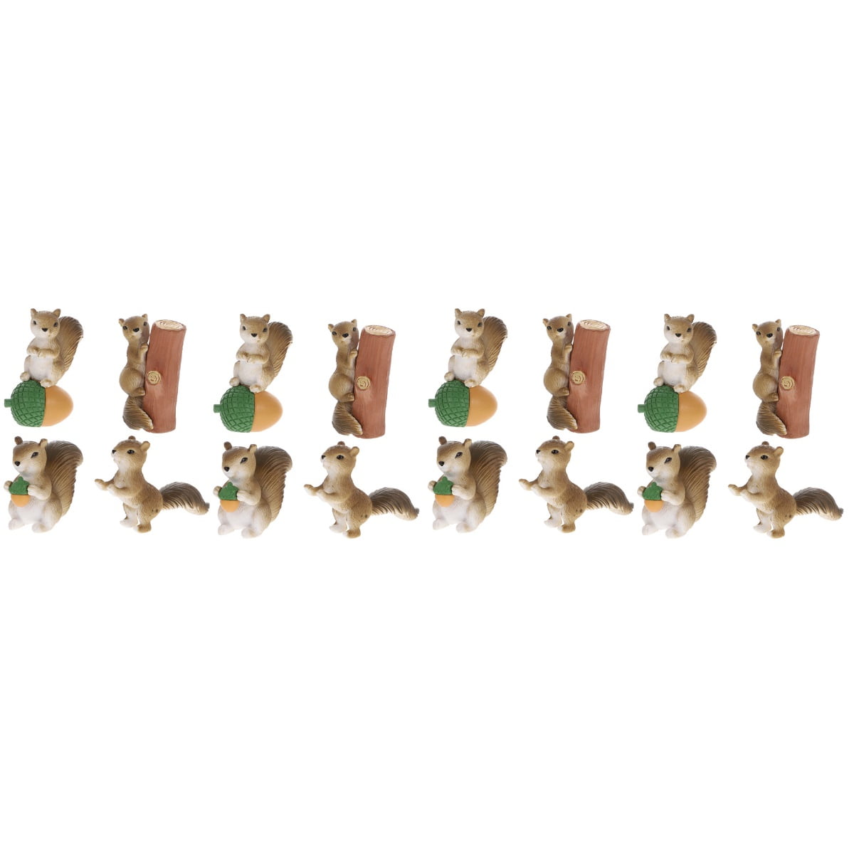Set of 2 Squirrel Decor Model Plush Small Baby Child Coffee - Walmart.com