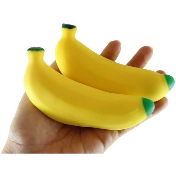 Set of 2 Squishy Sand-Filled Banana - Moldable Sensory, Stress, Squeeze ...