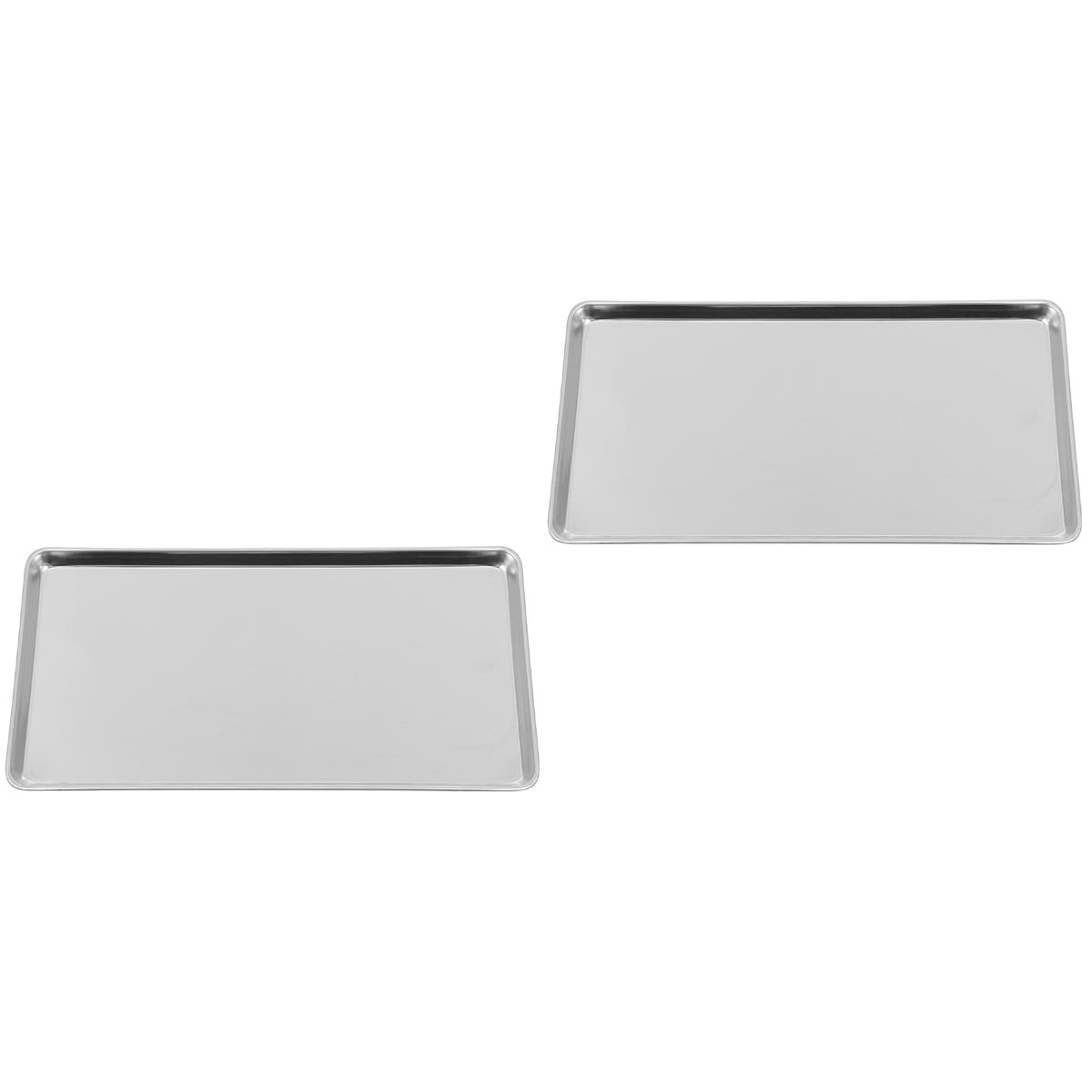 Set of 2 Stainless Steel Rice Noodle Dish Snacks Snack Plate Stainless ...