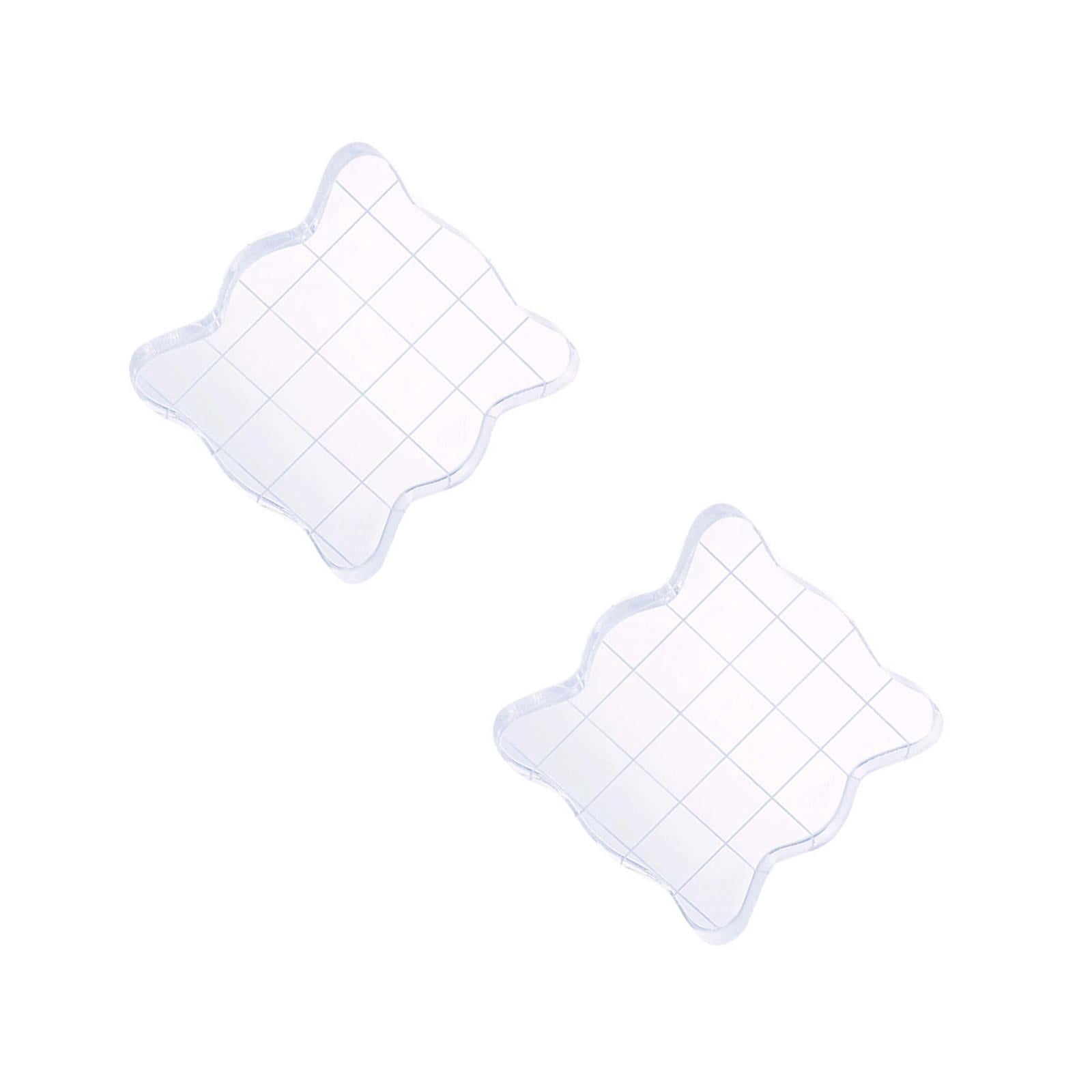 Set of 2 Stamps for Crafting Rounded Corner Blocks Clear - Walmart.com