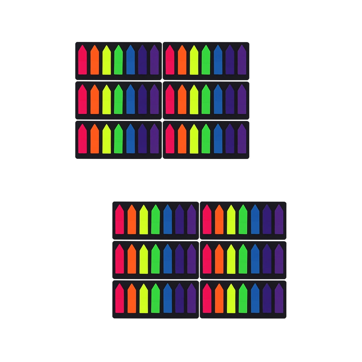 Set of 2 Stationery Notes Adhesive Block Label Sticker Office - Walmart.com