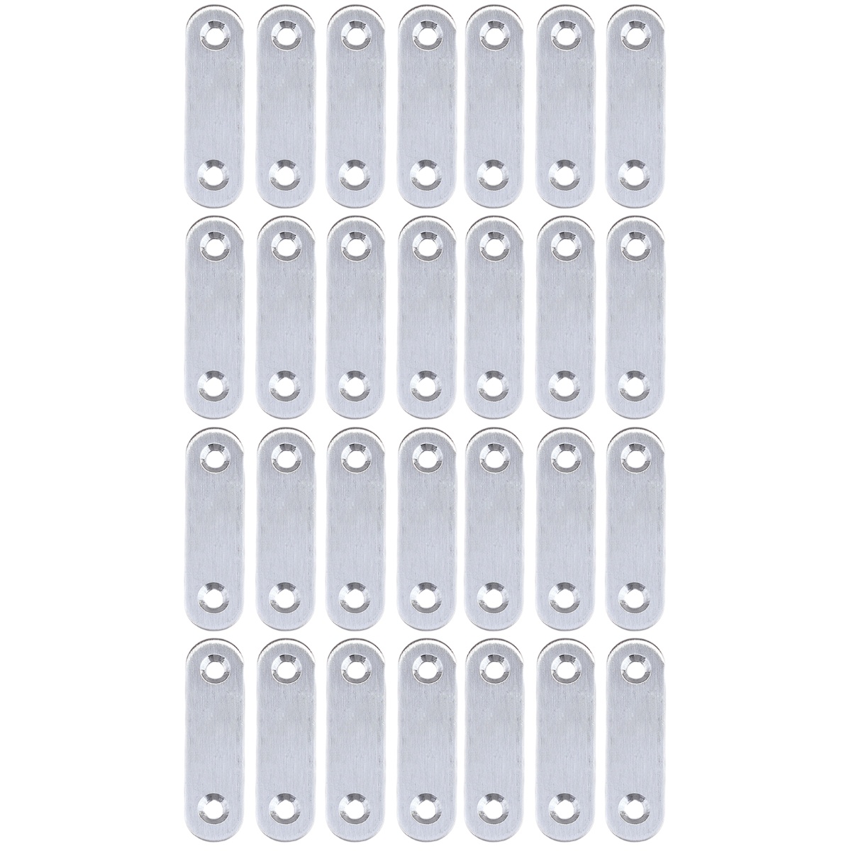 Set of 2 Steel Brace Handrail Brackets Straight with Screws Heavy Duty ...