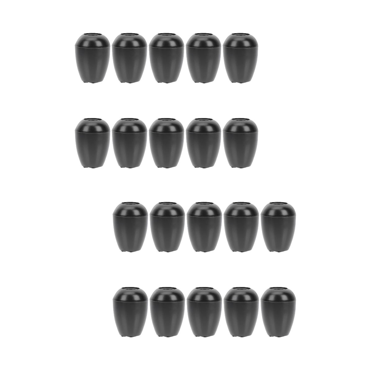 Set of 2 Stethoscope Ear Tip Earbud Earphone Plugs Small Earpiece Black ...