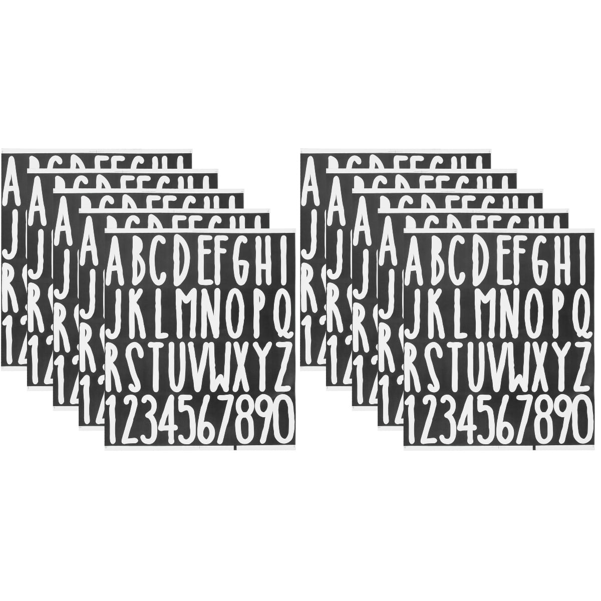 Set of 2 Sticker Letters for Crafts Mailbox Number Stickers White ...