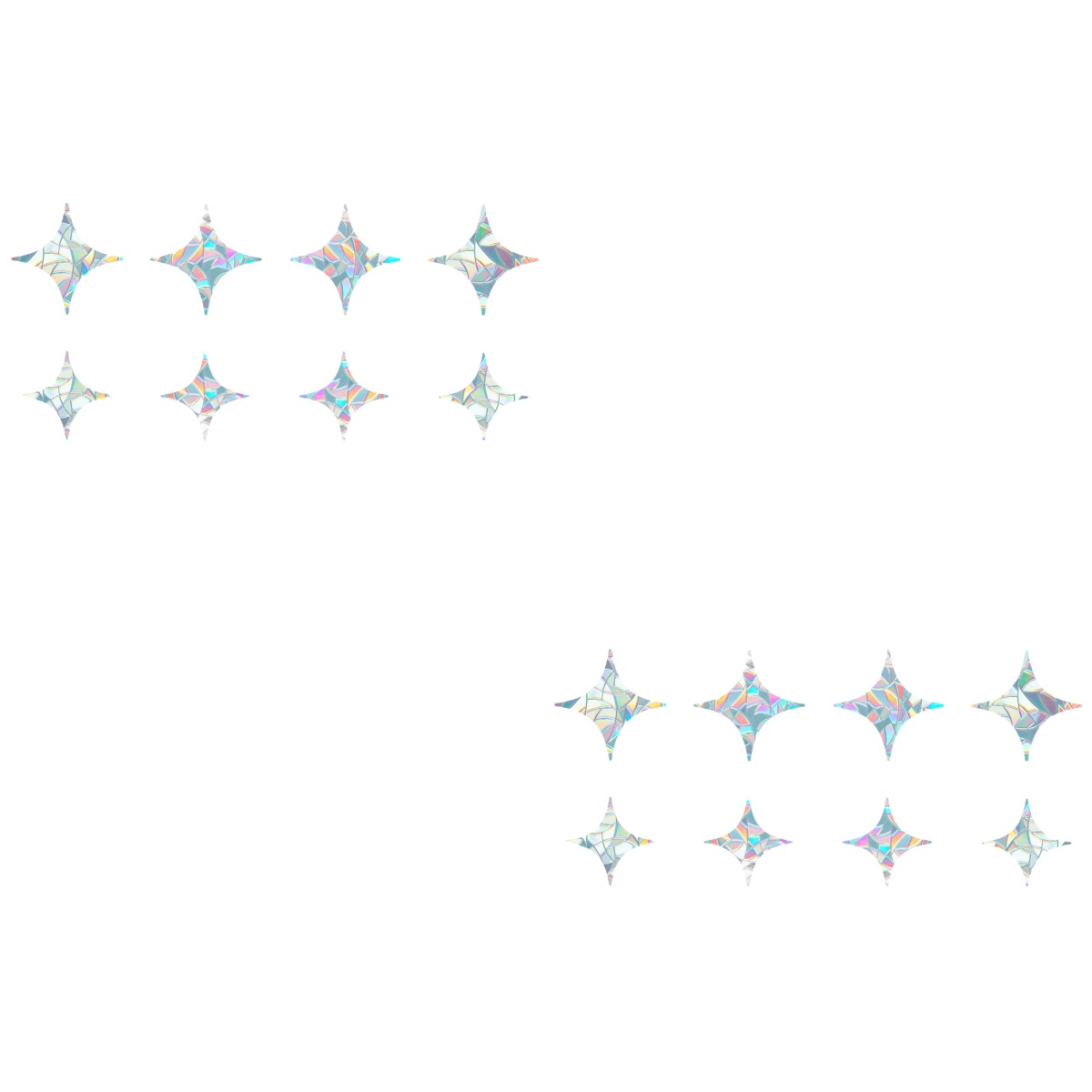 Set of 2 Stickers Decals Anti Bird Strike Glass Window Cling - Walmart.com