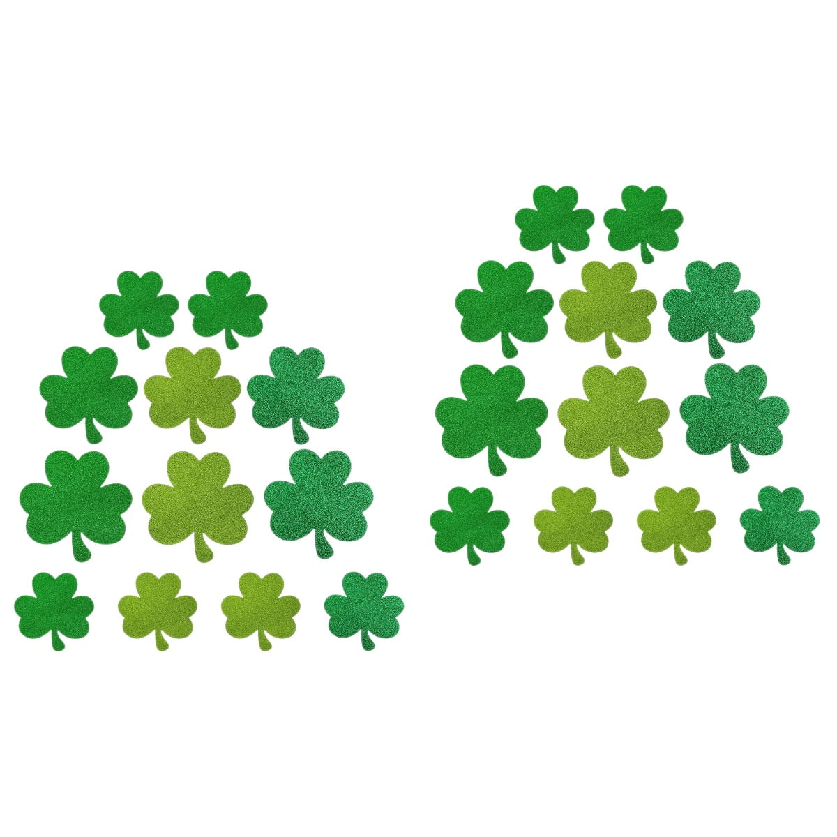 Set of 2 Stickers Red and Green Slider Shamrock Ornaments Square ...