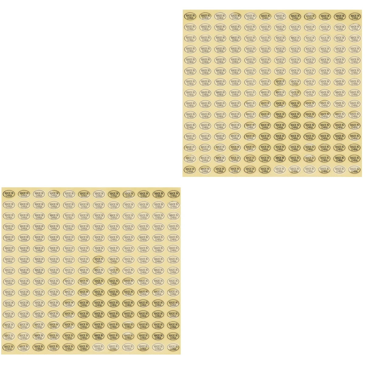 Set of 2 Sticky Labels Large Quantities Stickers Package Marking ...