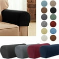 Set of 2 Stretch Armrest Covers Arm Covers for Chairs Couch Sofa ...