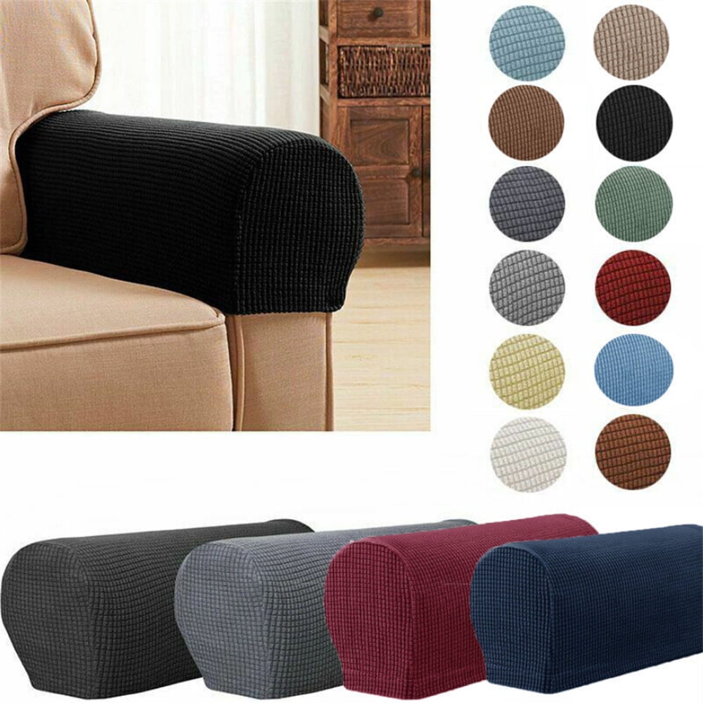 voopet Set of 2 Stretch Armrest Covers, Polyester Furniture Arm ...