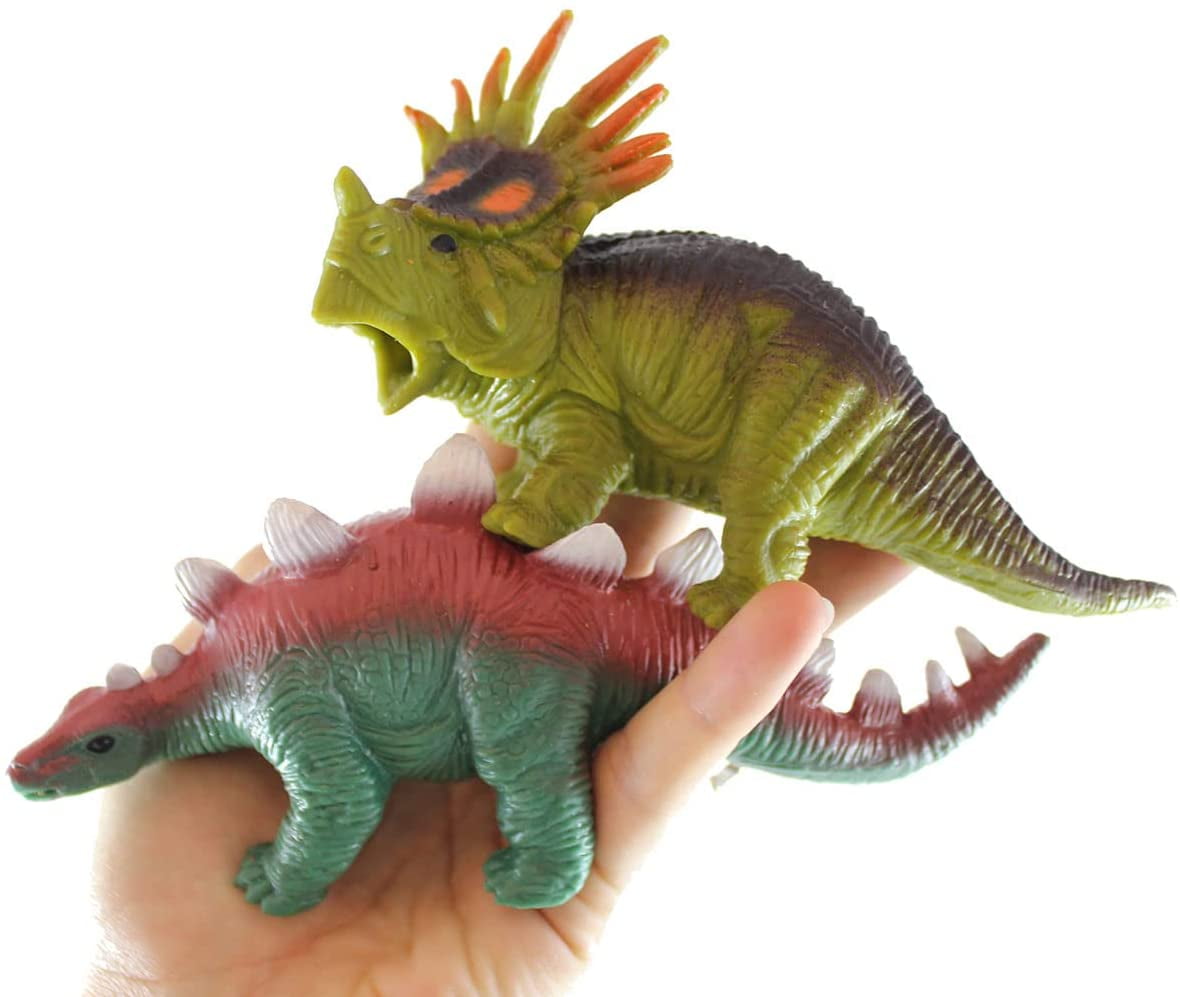 Set of 2 Stretchy Dinosaur Toys - Fidget - Stress - Fun - Squishy Toy ...