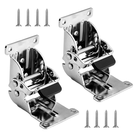 Set of 2 Sturdy Iron Hinges Portable for Folding Furniture and Cabinet ...