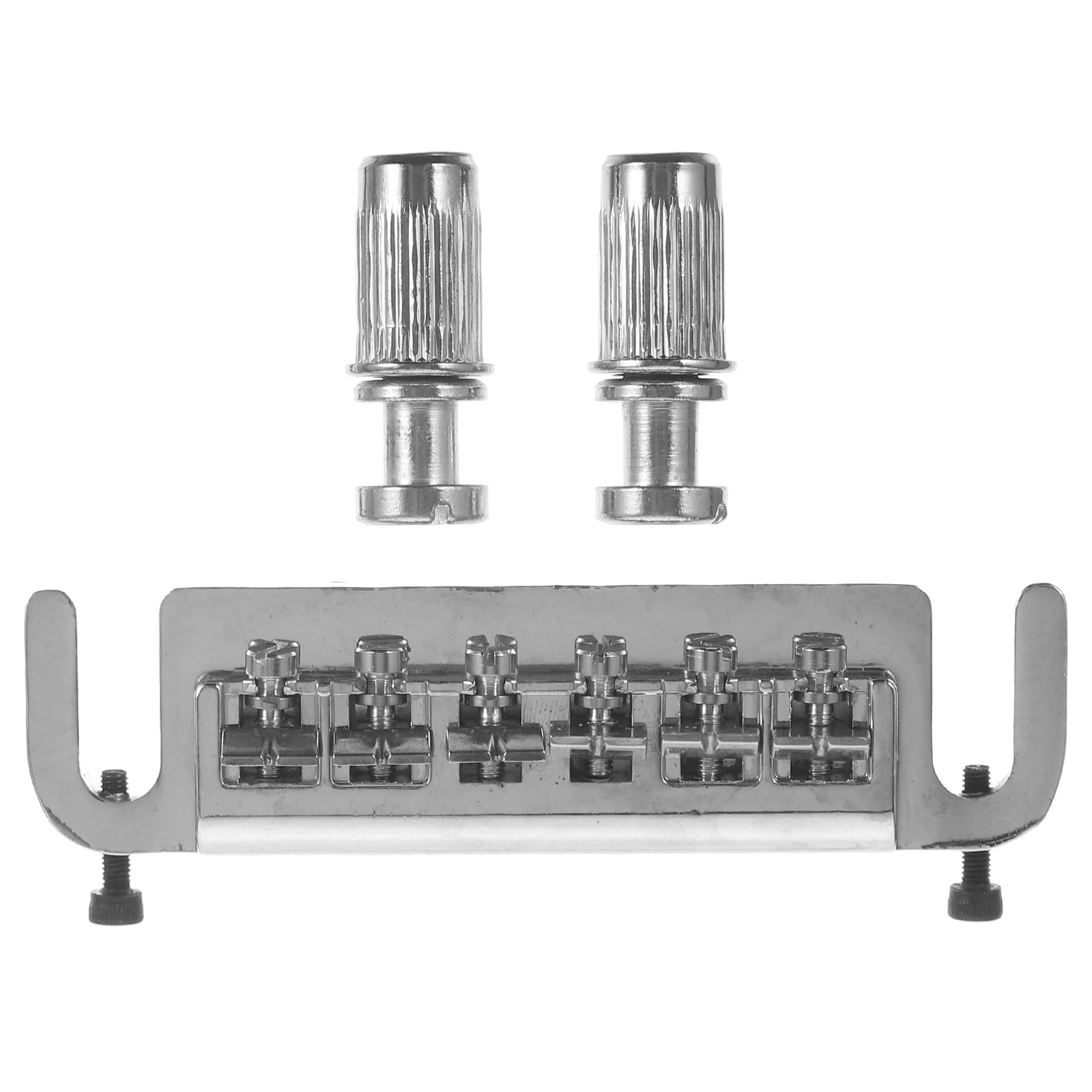 Set of 2 Style Guitar Bridge Props Electric Guitar Bridge Kit Silver ...