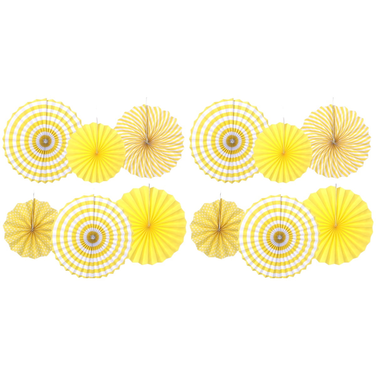 Set of 2 Sun Birthday Decorations Tissue Paper Fan - Walmart.com