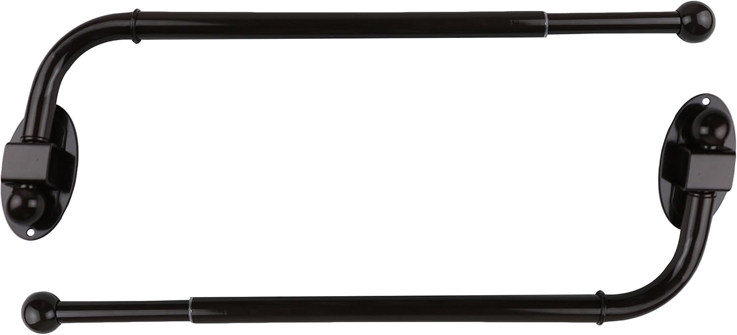 Set of 2 Swing Arm Rods, 3/4-inch Diameter, 14-inch to 24-inch, Bronze ...