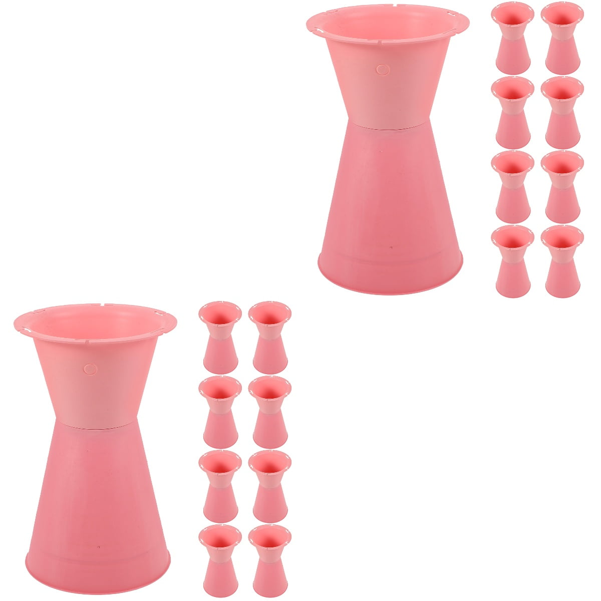 Set of 2 Sword Bucket Bouquet Bottom Foam Blocks Artificial Decor Vases ...