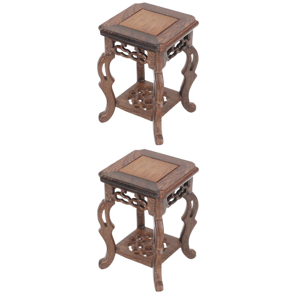 Set of 2 Corner Plant Stand Home Decor Base Coffee Shop - Walmart.com