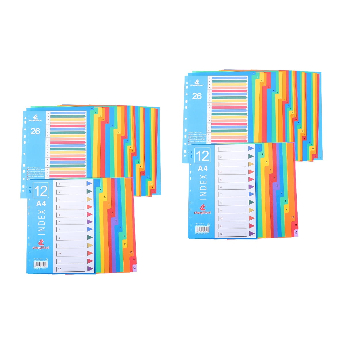 Set of 2 Tabs Address Labels File Separator Book Dividers 30.00X22.50X0 ...
