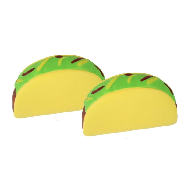 Set of 2 Taco Squishy Slow Rise Foam Junk Food - Scented Sensory ...