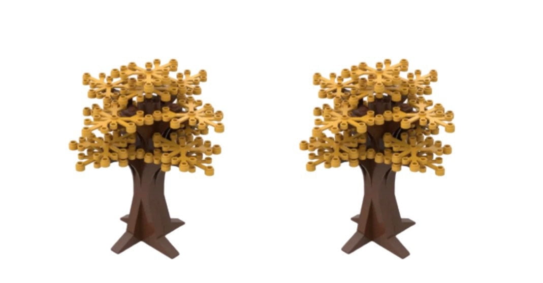 General Jim’s Toys & Bricks Tan Trees, Botanical Building Blocks for ...