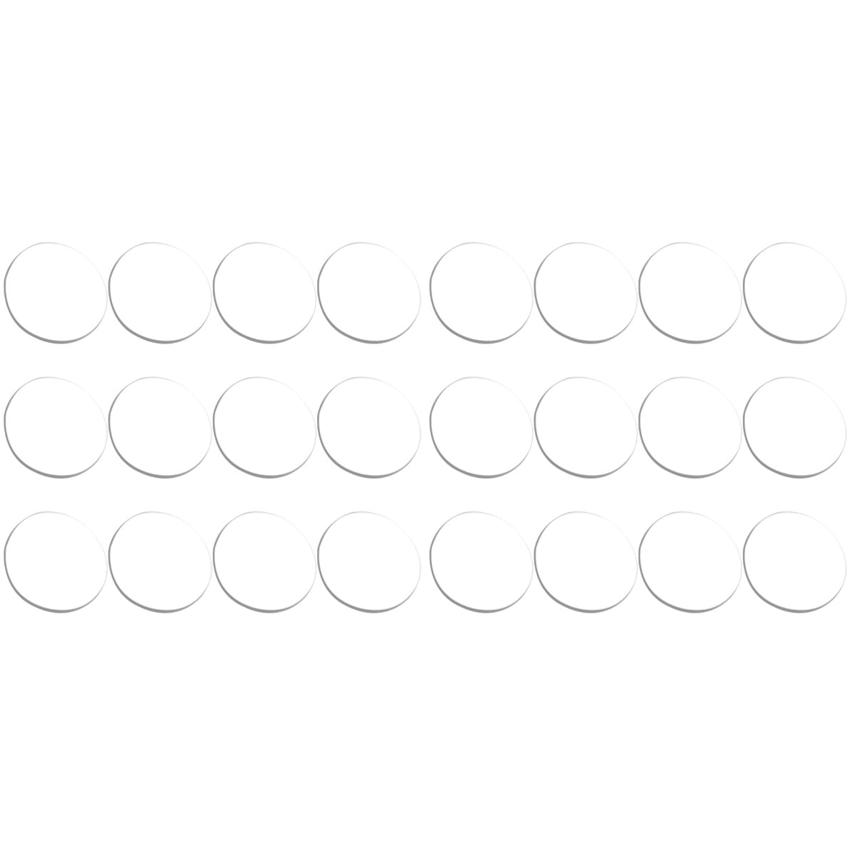 Set of 2 Tape Stoppers Furniture Tempered Glass Transparent - Walmart.com