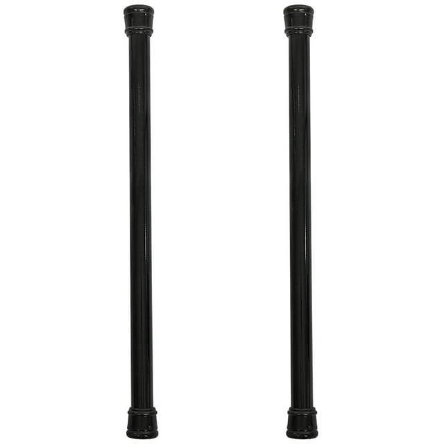 Set of 2 Telescopic Curtain Rod Extendable Rods No Punching Adjustable ...