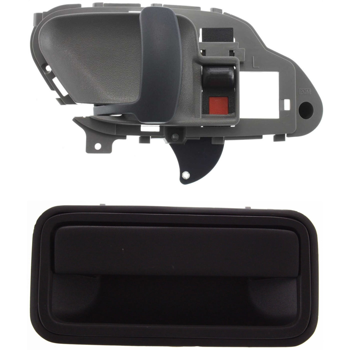 Set of 2 Textured Black Exterior Door Handles for Chevrolet for ...