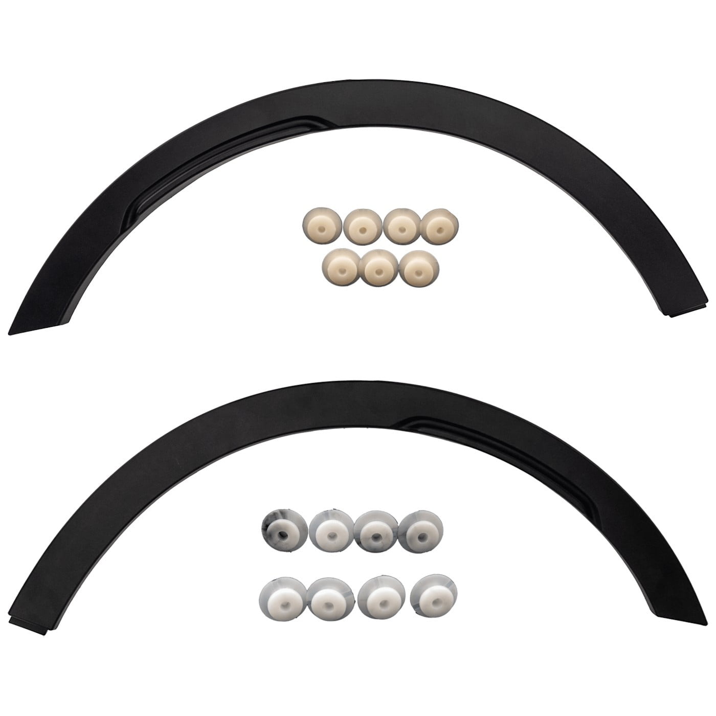 Set of 2 Textured Black Fender Trims - Rear Fitment for Driver ...