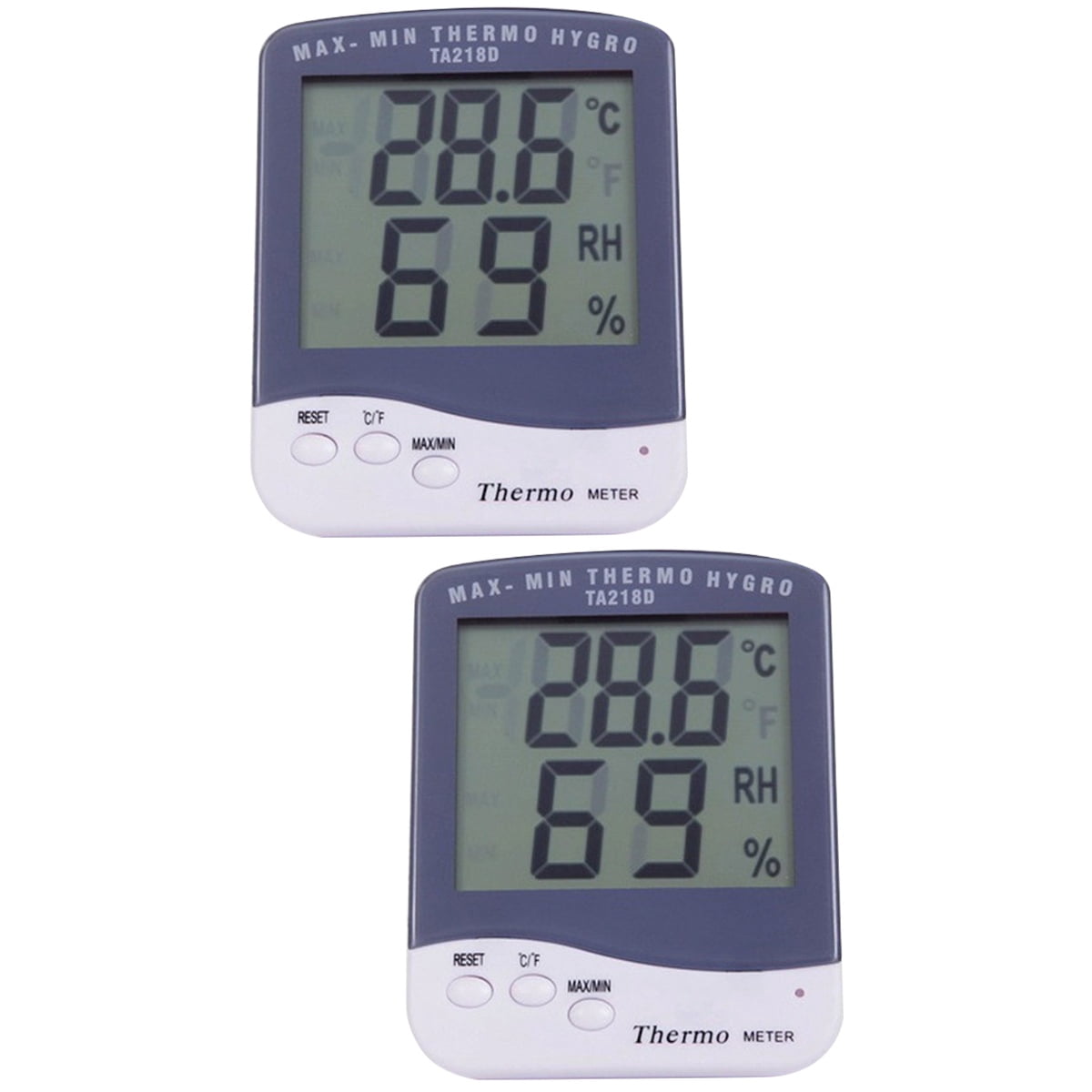 Set of 2 Thermometer Portable Temperature and Humidity - Walmart.com