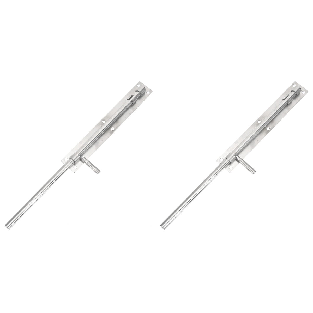 Set of 2 Thickened Stainless Steel Floor Latch Door Extended Wooden ...