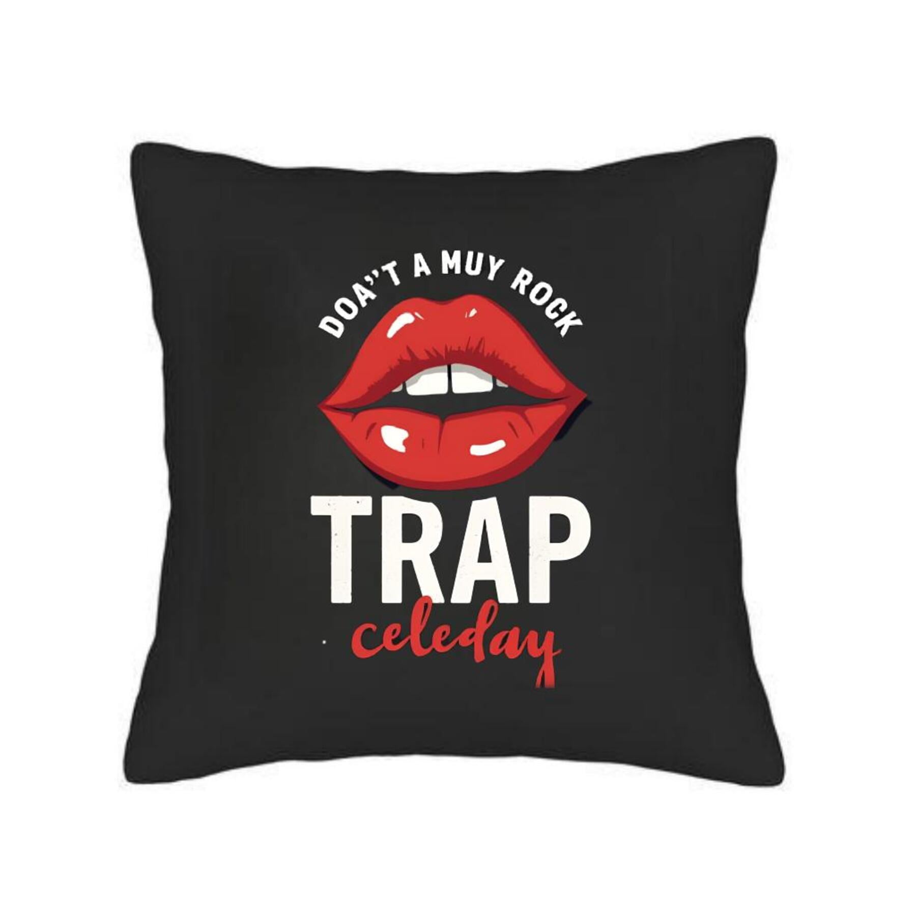 Set of 2 Throw Pillow Covers 18x18 - Bold Design with Edgy Text " Don't ...