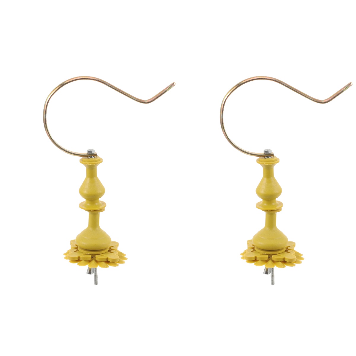 Set of 2 Thrush Birdcage Gourd Hook Bamboo Pair Supplies Accessories ...