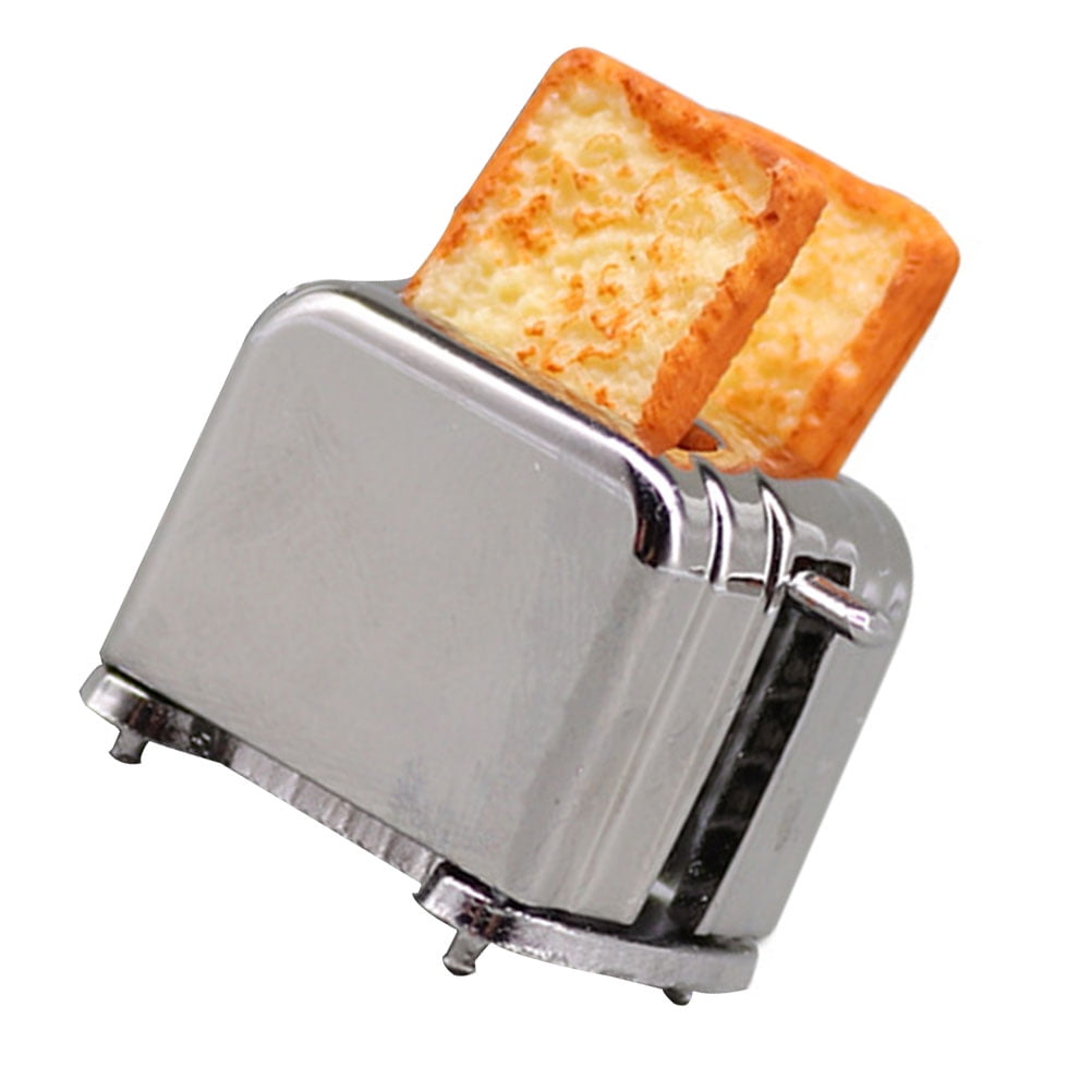 Set of 2 Toy Bread Machine Bakery Mini Scene Model Desktop Ornament ...