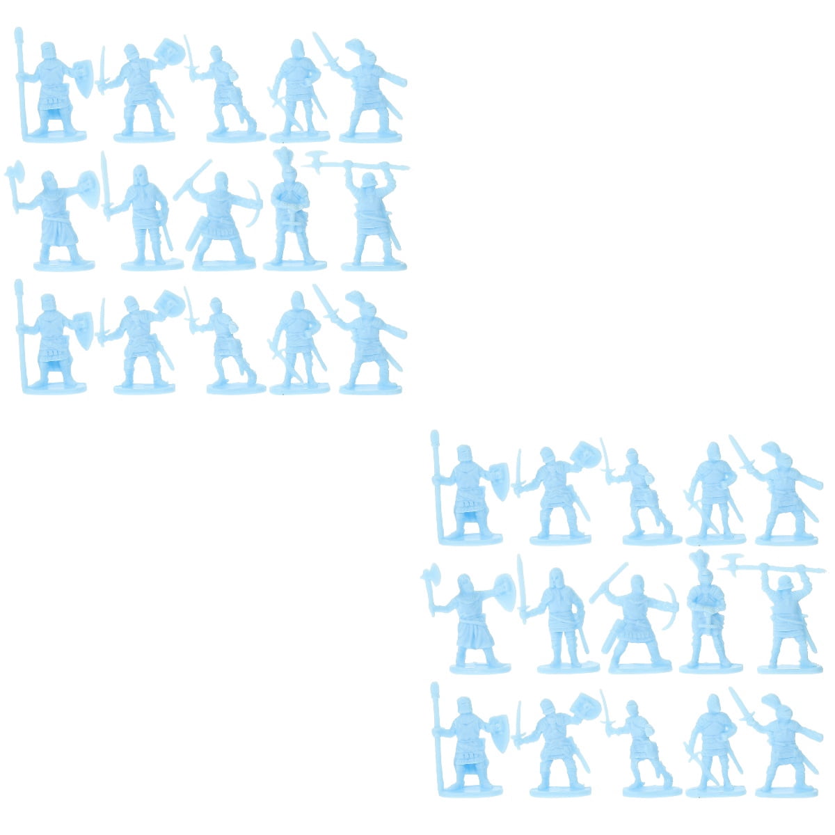 Set of 2 Toy Soldier Figures Small People Crafts Action The Boys Child ...