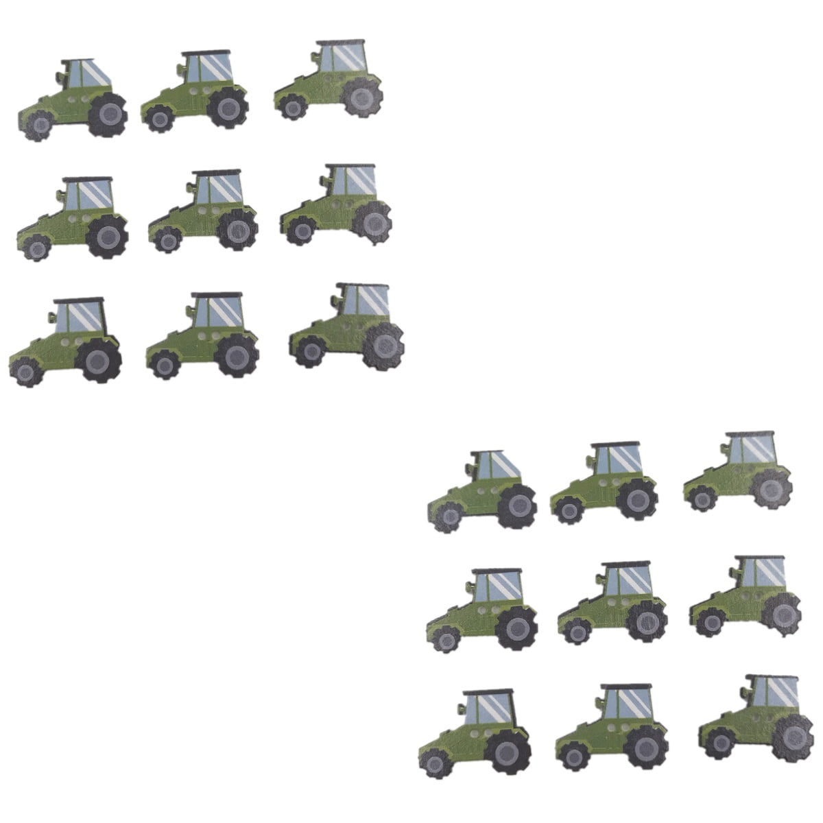 Set of 2 Tractor Buttons Mixed Sewing Accessories Two Holes Child ...