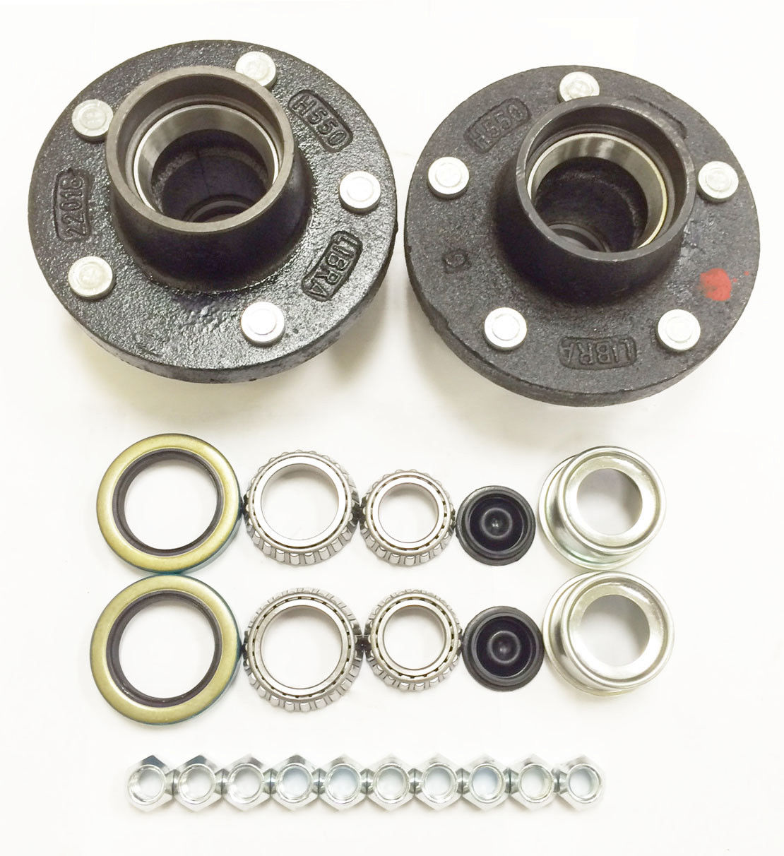 Walmart 2-Pack Trailer Idler Hub Kits, 5 on 4.5 Wheel Studs, Spindle ...