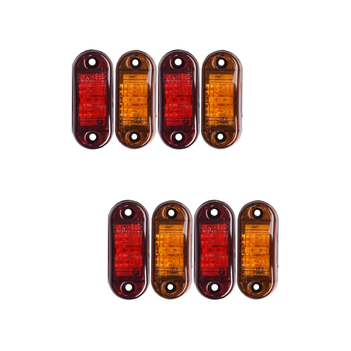 Set of 2 Trailer LED Side Lights Car Interior Tail Taillights - Walmart.com
