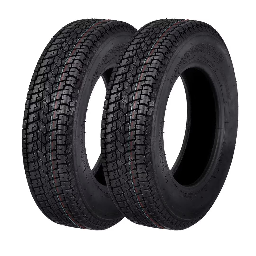 Set of 2 Trailer Tires, ST175-80D13 175 80 13 6PR Trailer Tires, Load ...