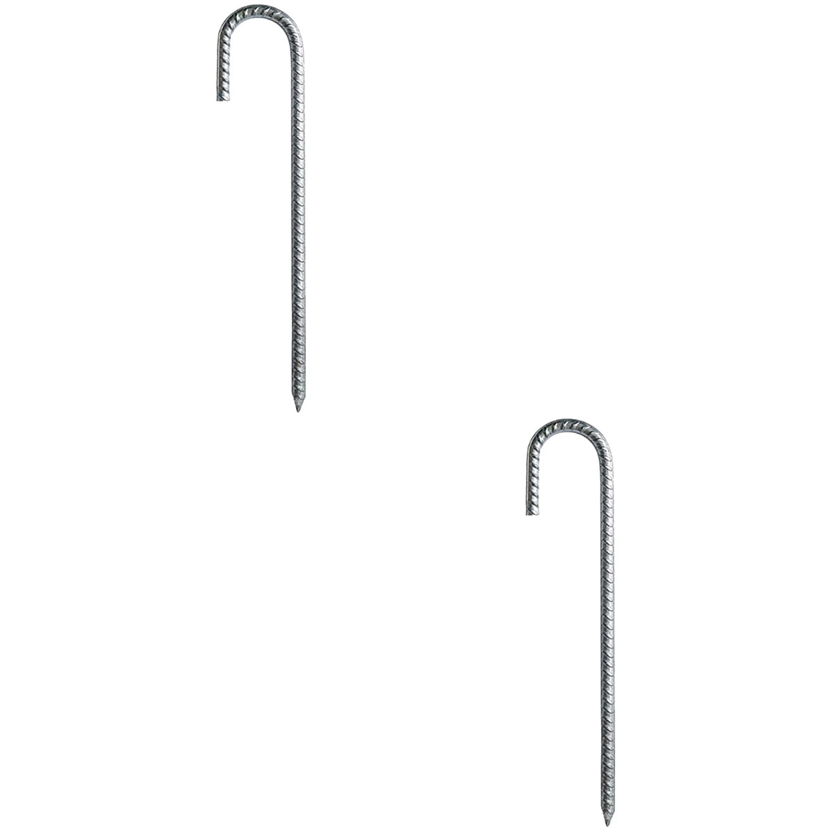 Set of 2 Trampoline Tent Stakes Ground Anchors for Swing Steel Rebar ...