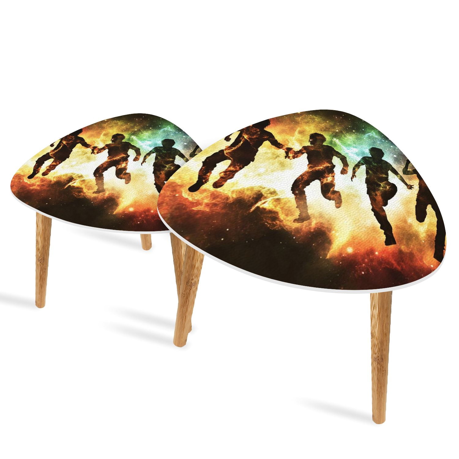 Set of 2 Triangle End Table Trip py Anime Aesthetics Funny Set of 2 ...