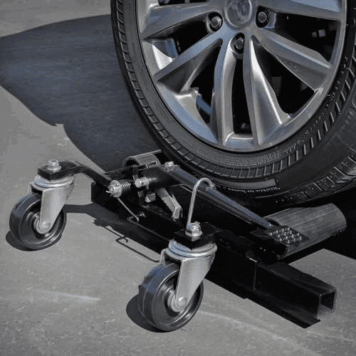 Set of (2) Truck Car Wheel Moving Dolly Ratchet Type Auto Tire Mechanic ...