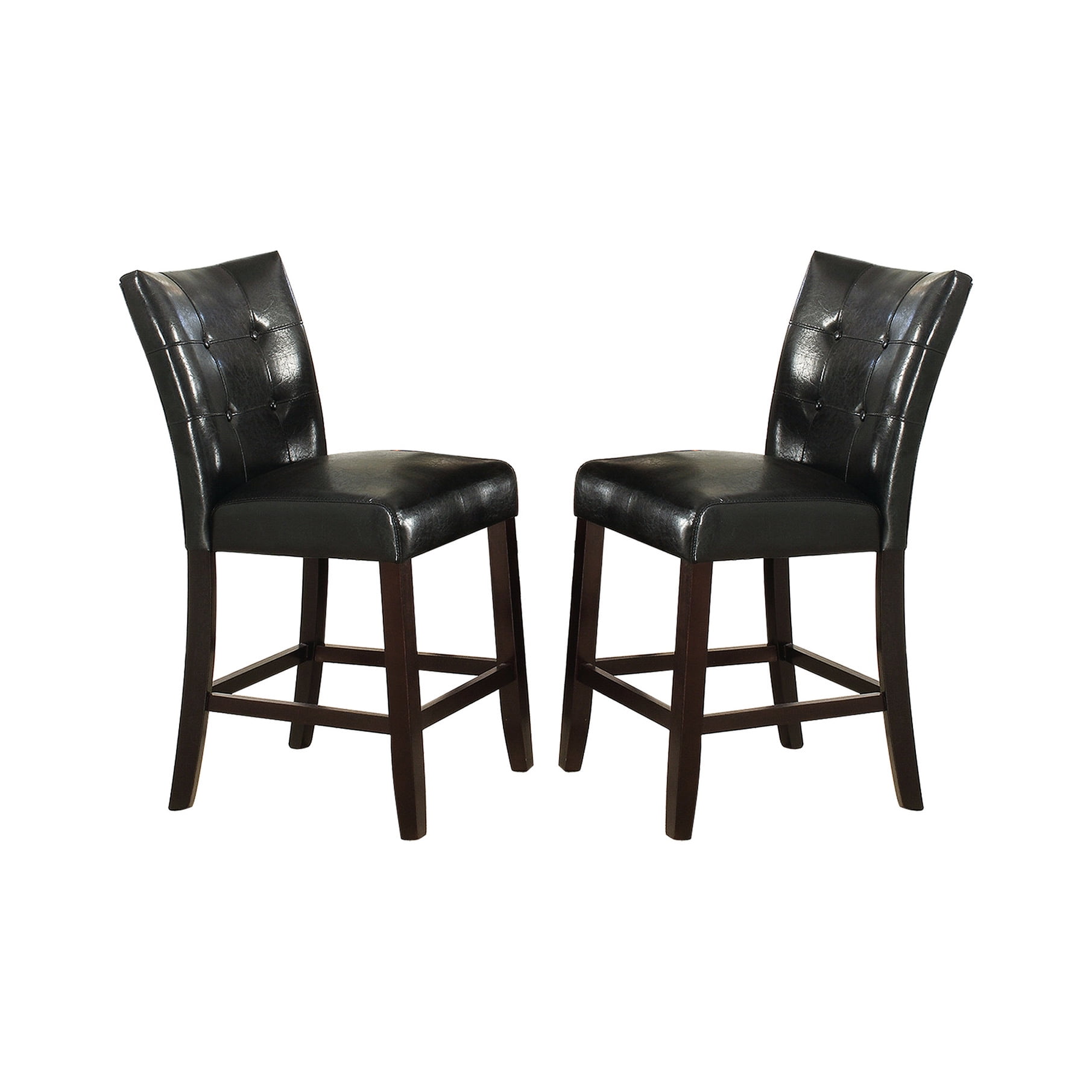 Set of 2 Tufted Back Dining Chairs | Great for Elevated Kitchen Dining ...