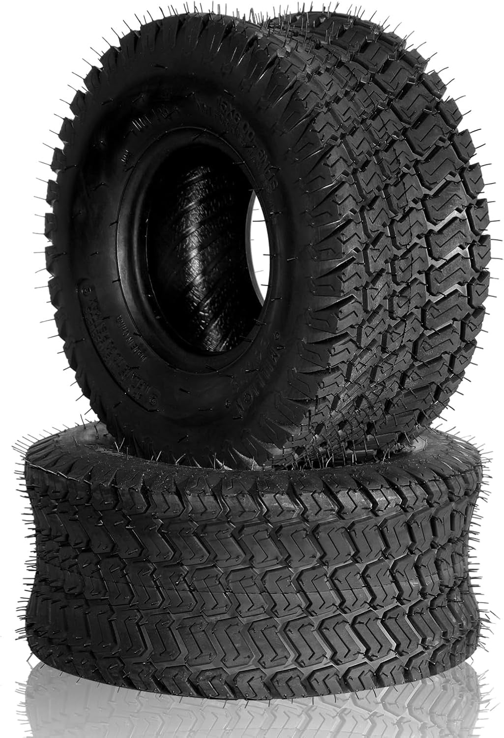 Set of 2 Turf Tires 15x6.00-6 Compatible with Lawn Mower and Garden ...